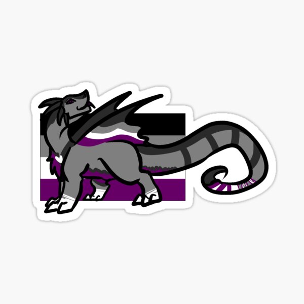 Ace Pride Dragon Sticker By Feelthesparks Redbubble