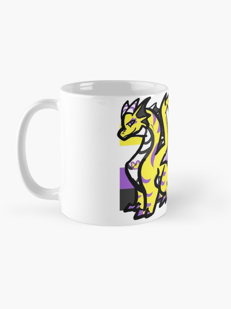 "Non-Binary Pride Dragon" Mug by Feelthesparks | Redbubble