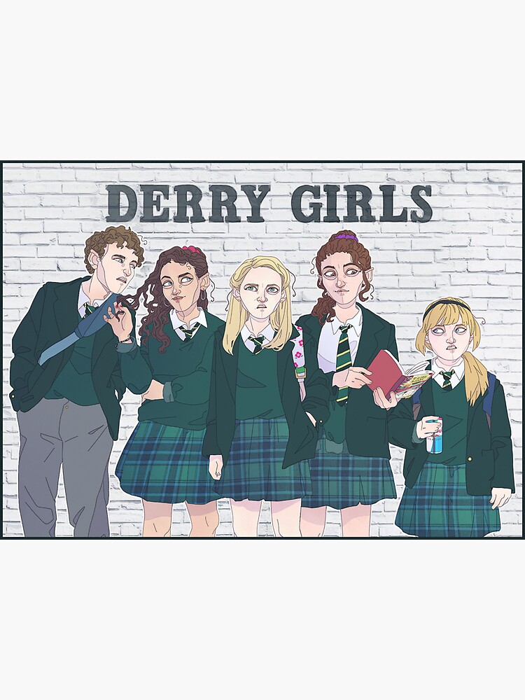 "Derry Girls" Sticker for Sale by motherhenna-art | Redbubble