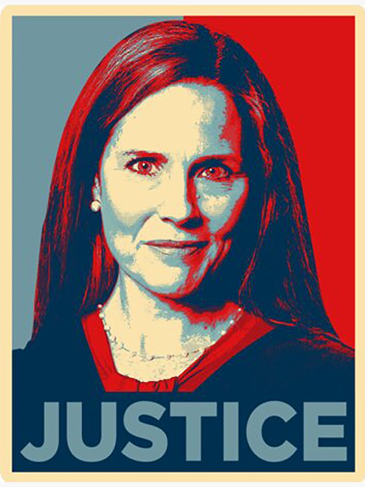 "Supreme Court Justice - Amy Coney Barrett ACB - Justice 1" Sticker for ...