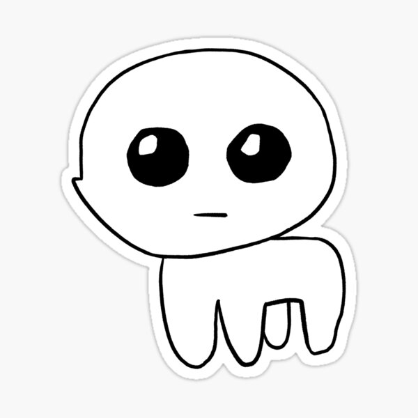 "TBH / Yippee Meme Creature" Sticker for Sale by ReddByrd | Redbubble