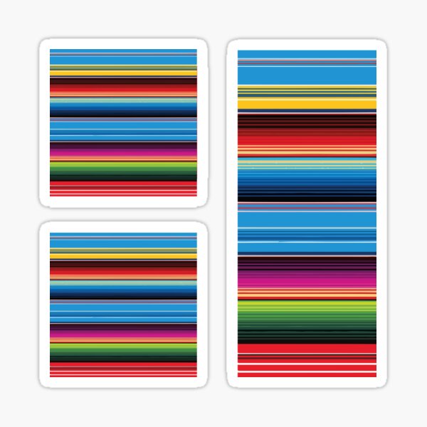 "Saltillo Mexican serape blanket vibrant latino stripes zarape ...