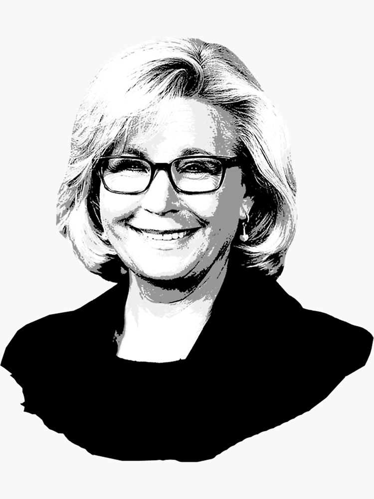"Liz Cheney " Sticker for Sale by Tatianahoy | Redbubble