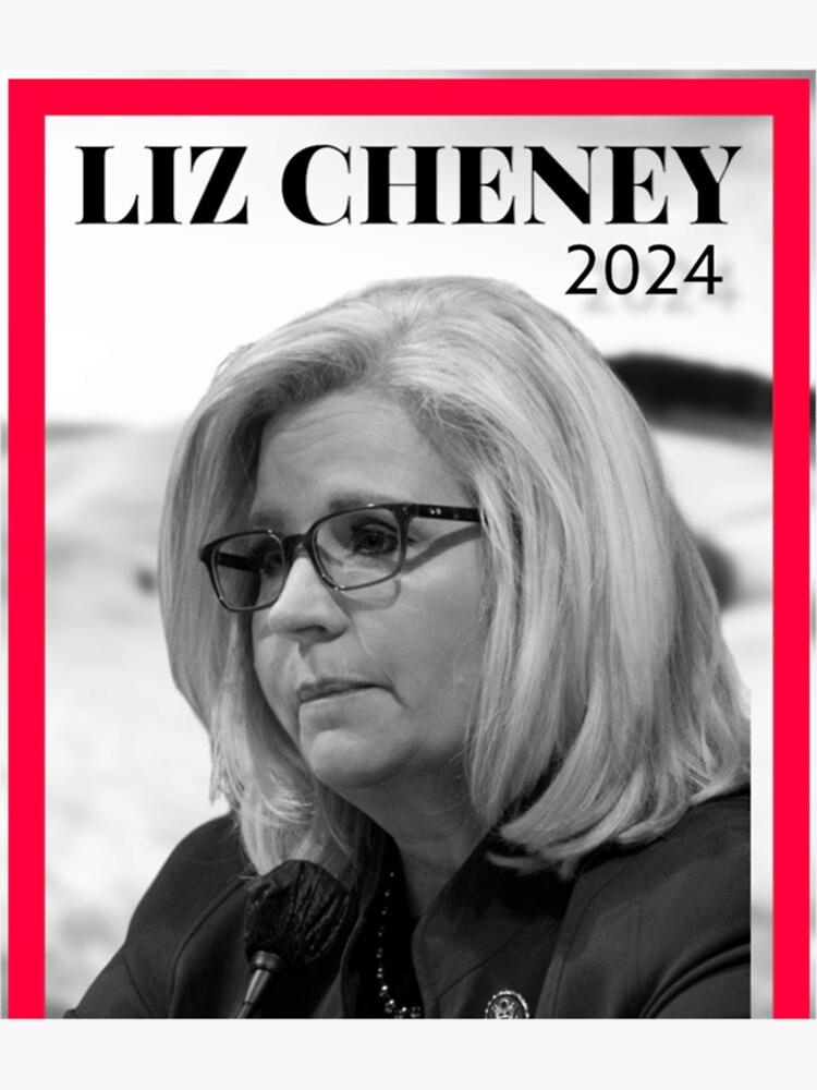 "LIZ CHENEY " Sticker for Sale by Tatianahoy | Redbubble