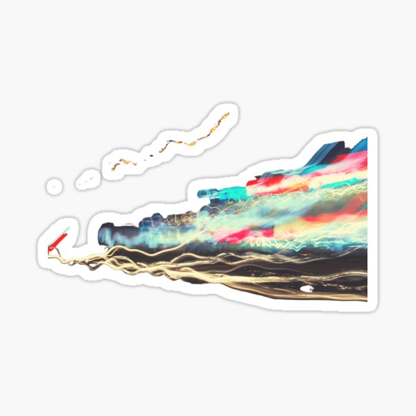 "Pich Abstract Light Pattern Shiny" Sticker for Sale by MarkFineArts ...