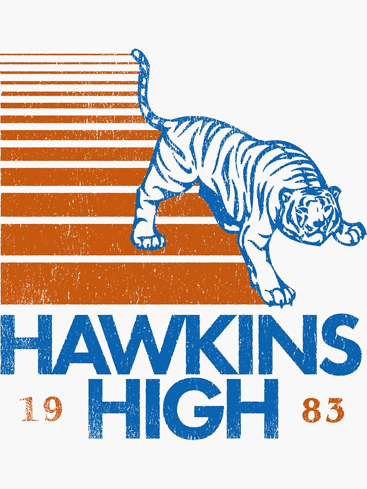 "Hawkins high (stranger things)" Sticker for Sale by JosephMoise ...