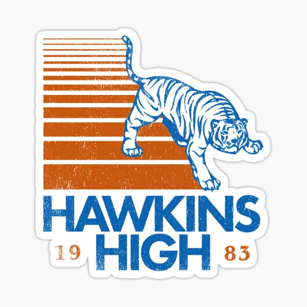 "Hawkins high (stranger things)" Sticker for Sale by JosephMoise ...