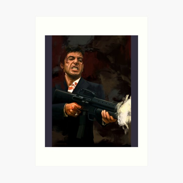 "Vintage Scarface Gift Movie Fans" Art Print for Sale by Verna004Helen ...