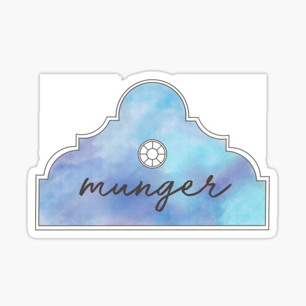 "Munger Love " Sticker for Sale by Humbltee147 | Redbubble
