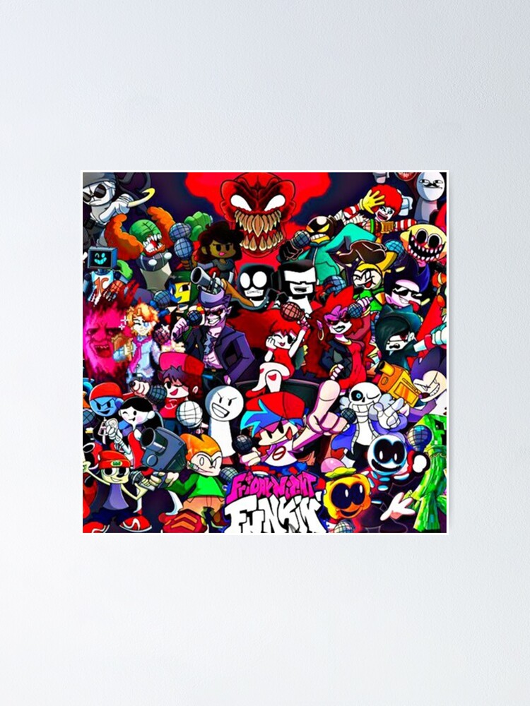 Póster «Friday Night Funkin Personajes fnf juego» de johnguerras ...