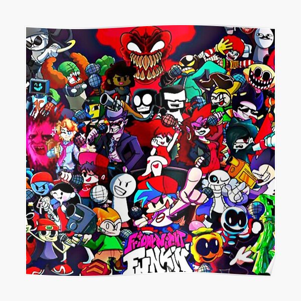 Póster «Friday Night Funkin Personajes fnf juego» de johnguerras ...