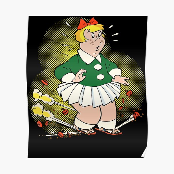 "Little Lotta - Rollerblading Classic " Poster for Sale by bateltanakax ...