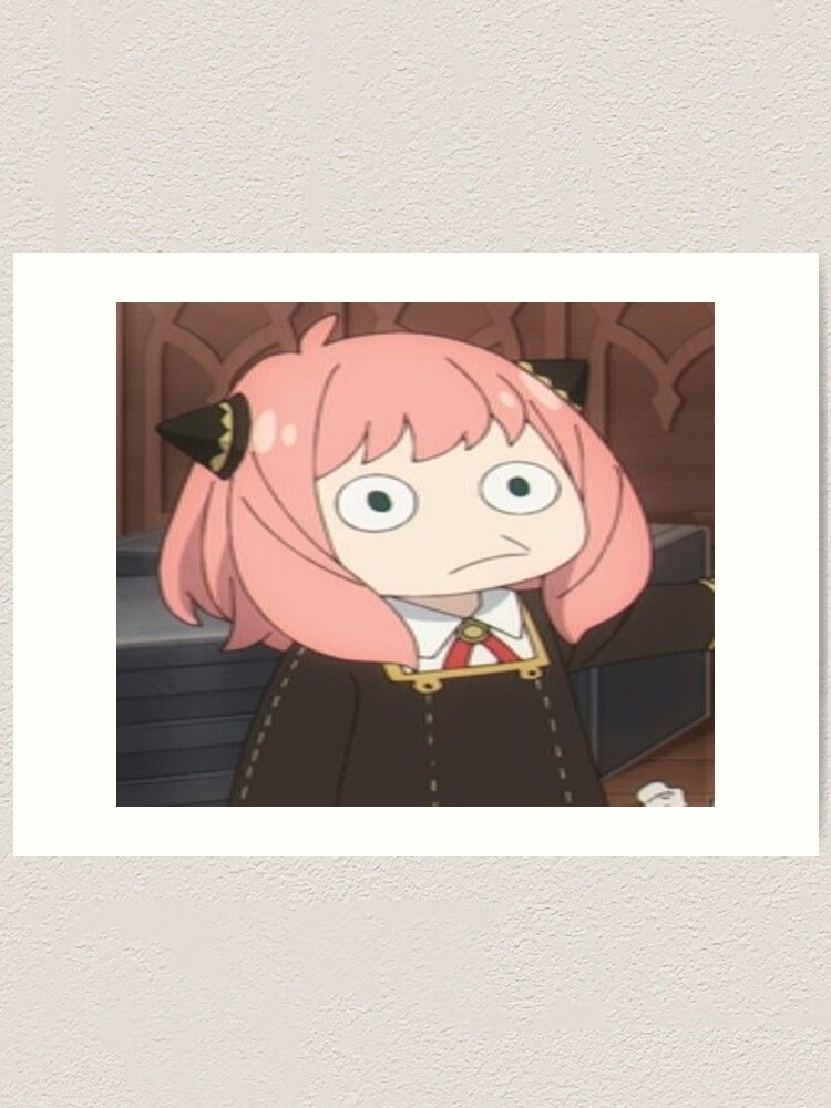 "Anya meme ( spy x family )" Art Print for Sale by yuennbunn | Redbubble
