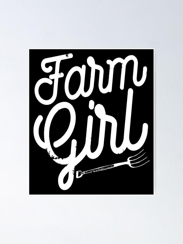 "Farm Girl" Poster by nektarinchen | Redbubble