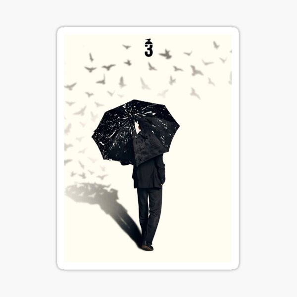"Black Umbrella N3" Sticker for Sale by KrrnRandall | Redbubble