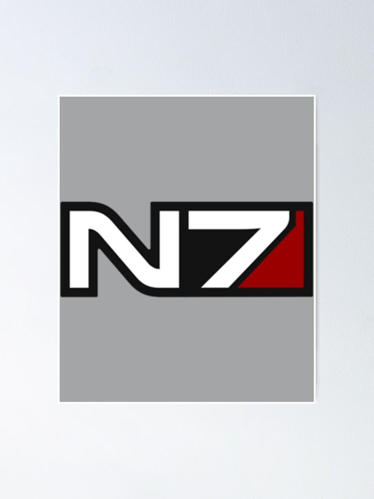 "N7 emblem, Mass Effect " Poster for Sale by HumbleSprite | Redbubble