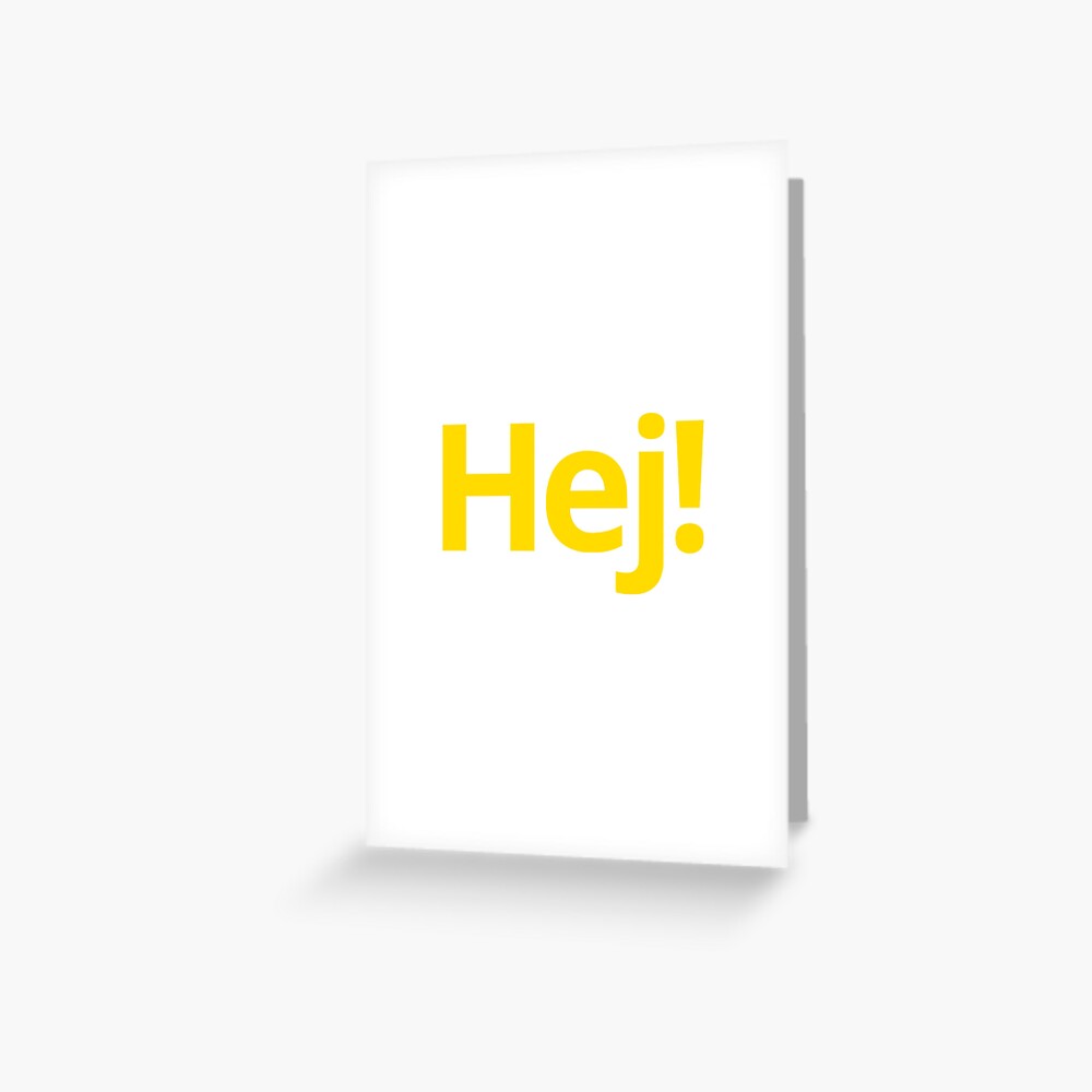 "Hej! 1" Sticker for Sale by SquigwamInc | Redbubble
