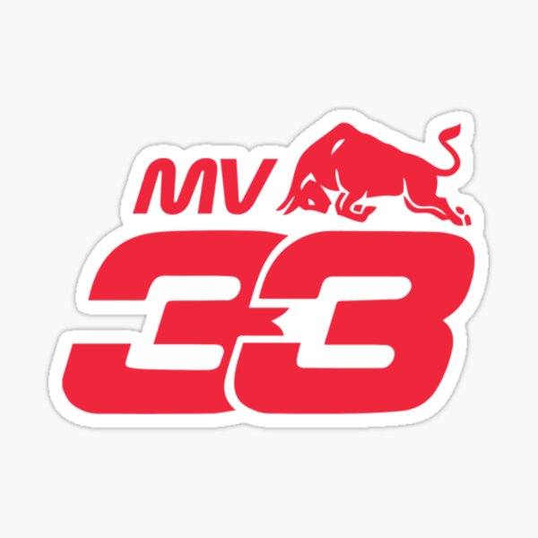 "Max Verstappen 33" Sticker for Sale by AlleneBergstrom | Redbubble