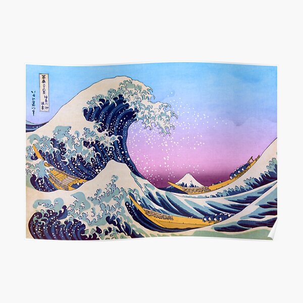"The Great Wave off Kanagawa - by Hokusai" Poster for Sale by ...