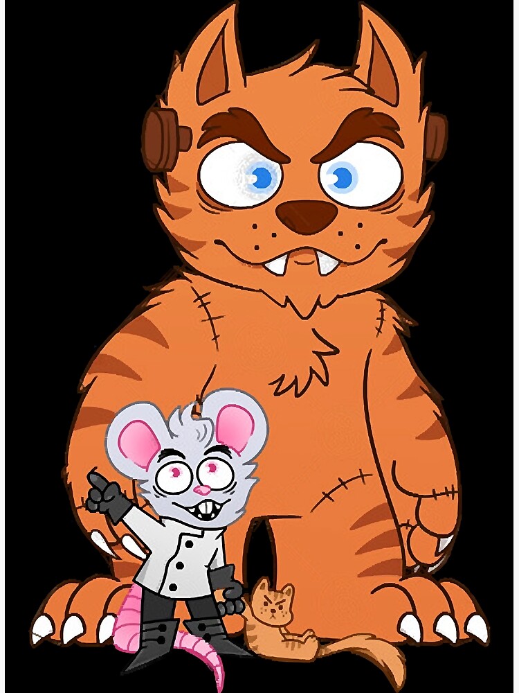 "Dr Catnip and his monster cat MouseTrap " Poster for Sale by ...