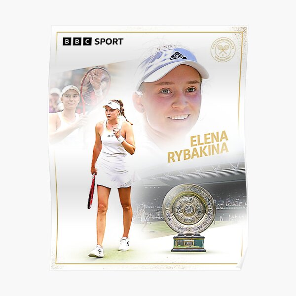 "Elena Rybakina" Poster for Sale by evangelinerea | Redbubble