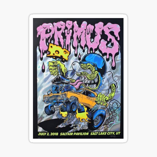 "PRIMUS " Sticker for Sale by TeeAndDeadMeat | Redbubble
