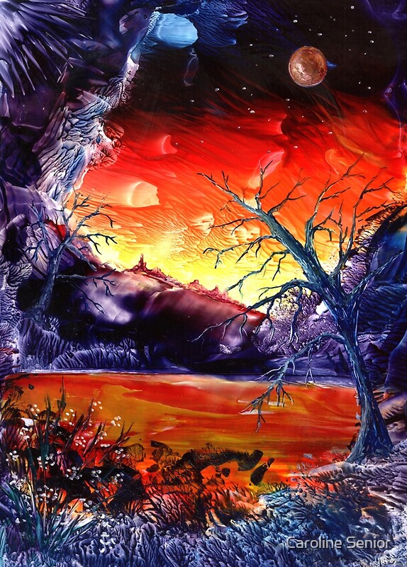 "Red Hot Tree Spirit" by Caroline Senior | Redbubble