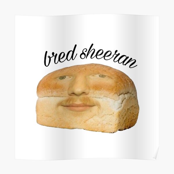 "Bred Sheeran" Poster for Sale by Goldmemes | Redbubble