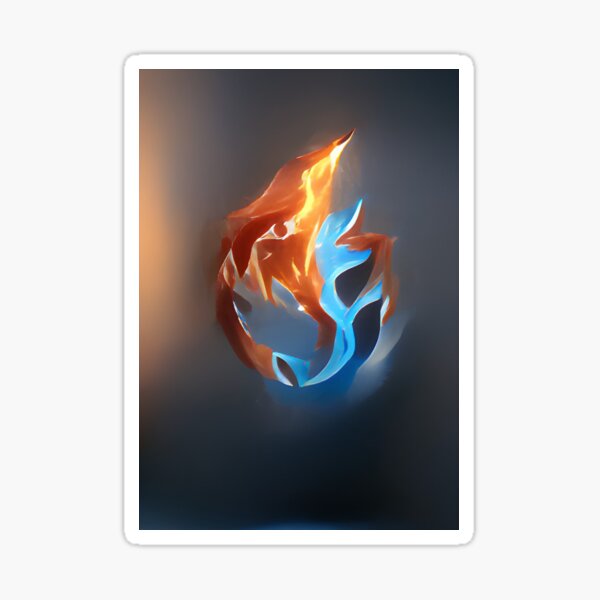 "Fire and ice" Sticker for Sale by LionsDenForUs | Redbubble