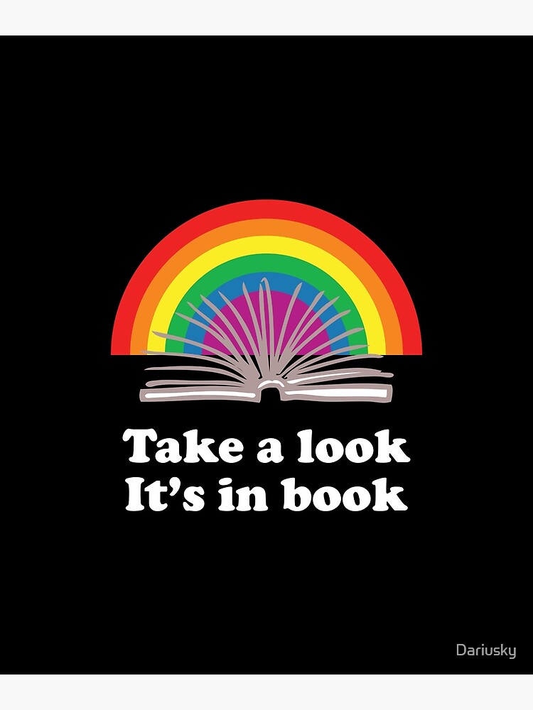 "Take a look Its in a book" Poster for Sale by Dariusky | Redbubble