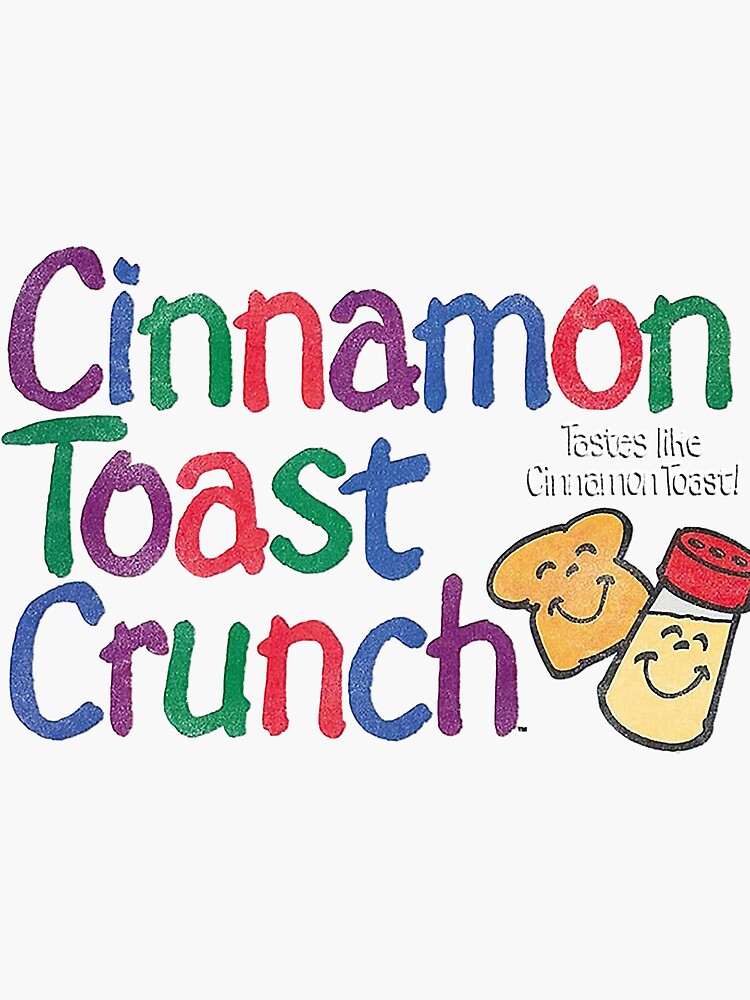 "Cinnamon Toast Crunch " Sticker for Sale by LindJasen | Redbubble