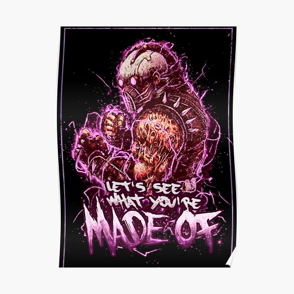 "Mortal Kombat Kabal Pink Aura " Poster for Sale by PollyFerman | Redbubble