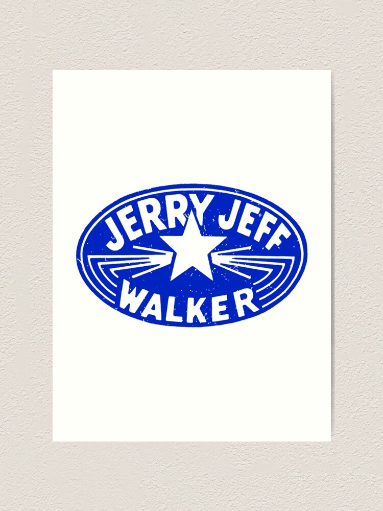 "Jerry Jeff Walker blue vintage logo " Art Print for Sale by SerzaClo ...