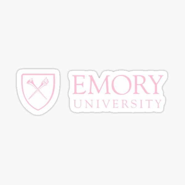 "Pink Emory University Logo" Sticker for Sale by DanielNicolle | Redbubble