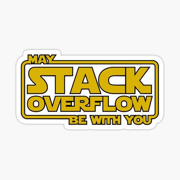 "Stack overflow with you" Sticker for Sale by MaryCrespin | Redbubble