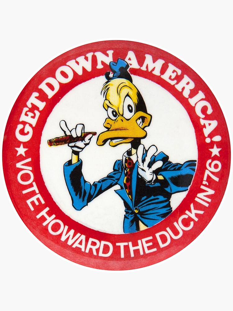"HOWARD THE DUCK" Sticker for Sale by LaurenBartolet | Redbubble