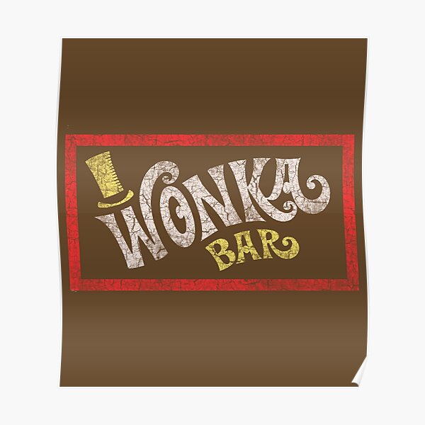 "Wonka Bar (Willy Wonka & the Chocolate Factory)" Poster by ...