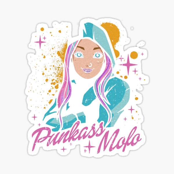 "Punkass Mofo" Sticker for Sale by v-nerd | Redbubble