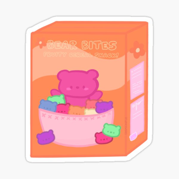 "bear bites" Sticker for Sale by yoongispenpal | Redbubble