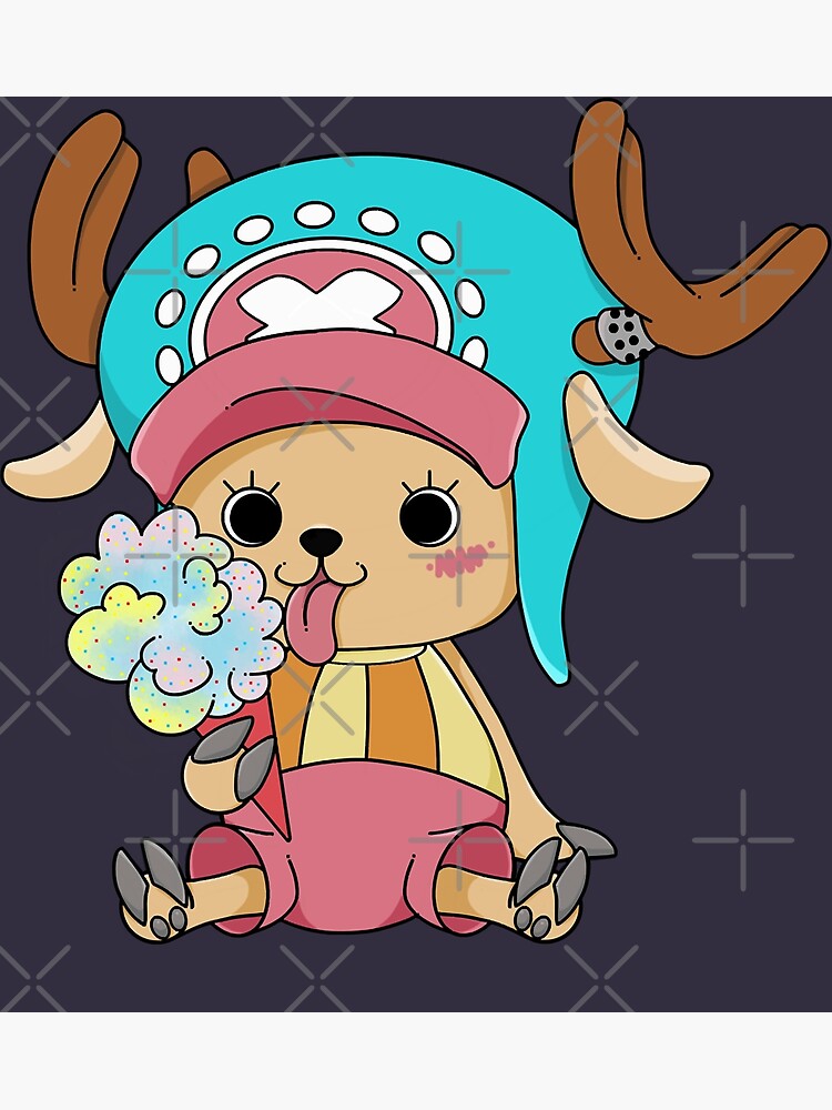 "Bright Straw Hat Doctor Devil Fruit Power Tony Tony Chopper Retro Wave ...