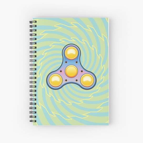 "Fidget hand spinner" Spiral Notebook for Sale by enriquev242 | Redbubble