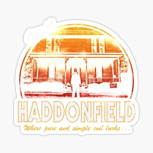 "Visit Haddonfield " Sticker for Sale by acghouse1 | Redbubble