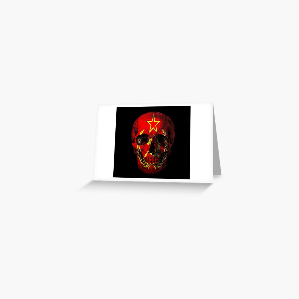 "Russian flag skull" Greeting Card for Sale by ValentinaHramov | Redbubble