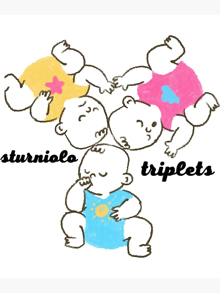 "baby triplets storniolo" Art Print for Sale by SherylHandmade | Redbubble