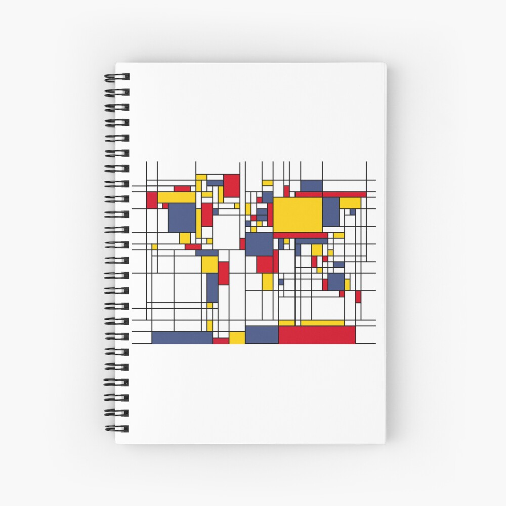 "Map of the World Map in the style of Piet Mondrian, Art Print (202 ...