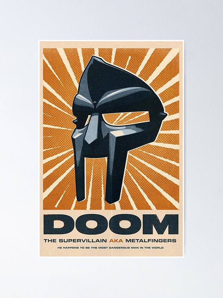 "MF DOOM Print, Rap Poster, Madvillian, Hip Hop Poster, Rap Music Gift ...