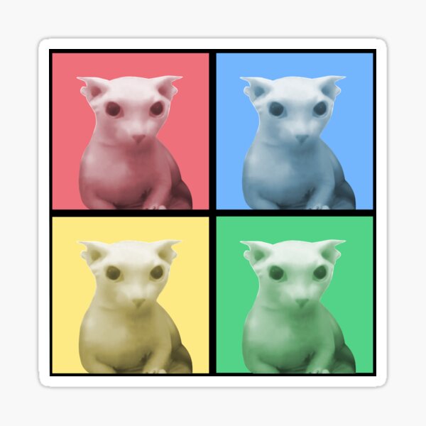 "Bingus Color Panel Poster" Sticker for Sale by barremiles942 | Redbubble