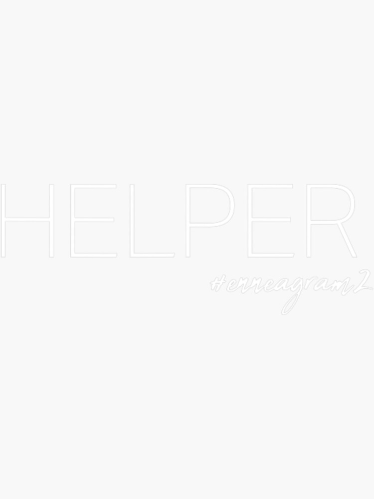"Enneagram Type 2 Helper" Sticker for Sale by DuyChuott | Redbubble