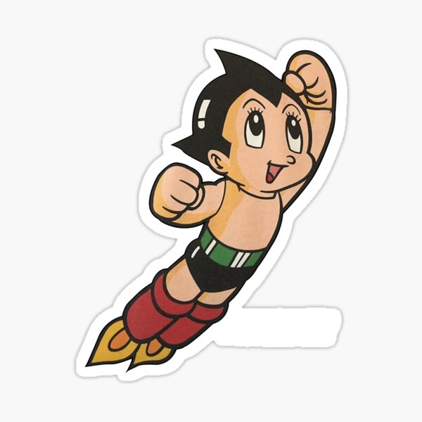 Pegatina «Vintage Astroboy Anime Robot Show Astro Boy Arte espacial ...