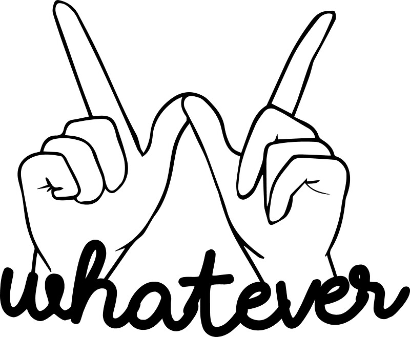 "Whatever Hand Sign" Stickers by teesfeed | Redbubble